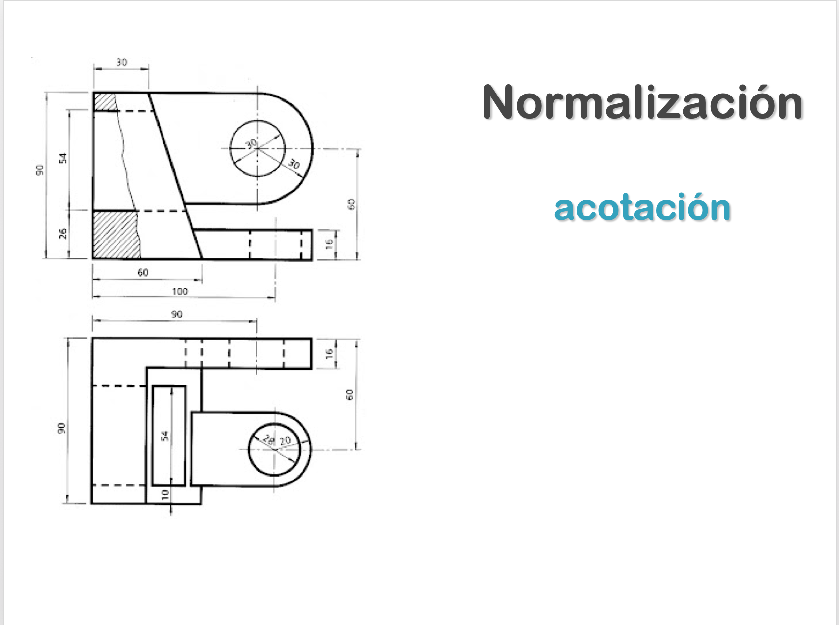 1ºBACH_TEMA 6: ACOTACIÓN Y NORMALIZACIÓN | Lamiradainquieta